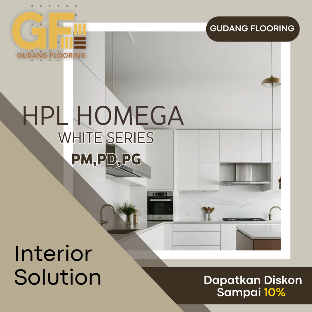 Jual HPL Homega White Series Pelapis meja Furniture HPL kayu Triplek ...