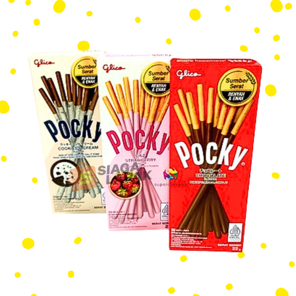 Jual Pocky MINI 20/22gr Glico Stik Biskuit Coklat Stroberi Cookies ...