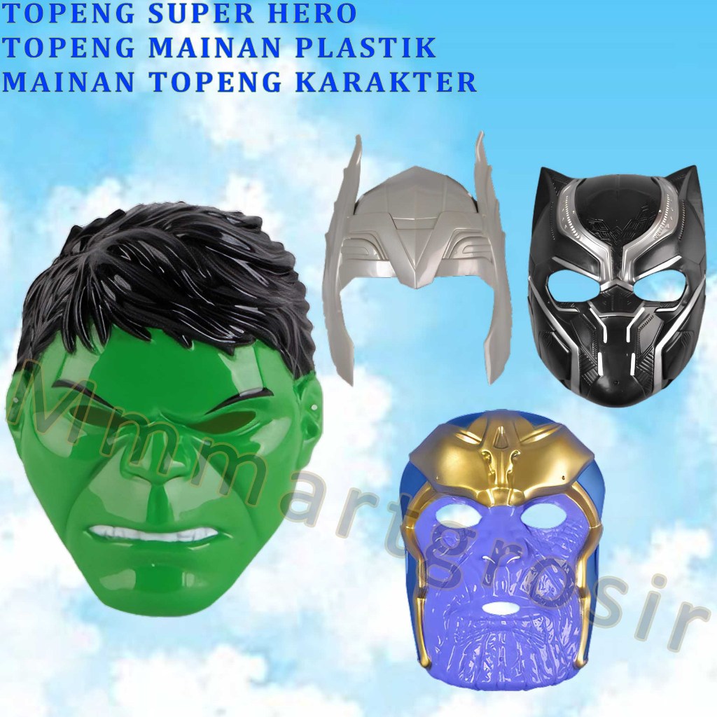 Jual Topeng Super Hero / Mainan Topeng Plastik / Mainan Topeng Karakter ...