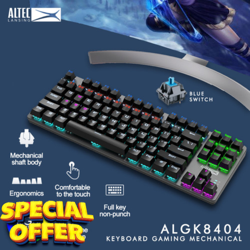 Jual Altec Lansing Keyboard Gaming ALGK-8404 Grey | TKL Real Mechanical ...