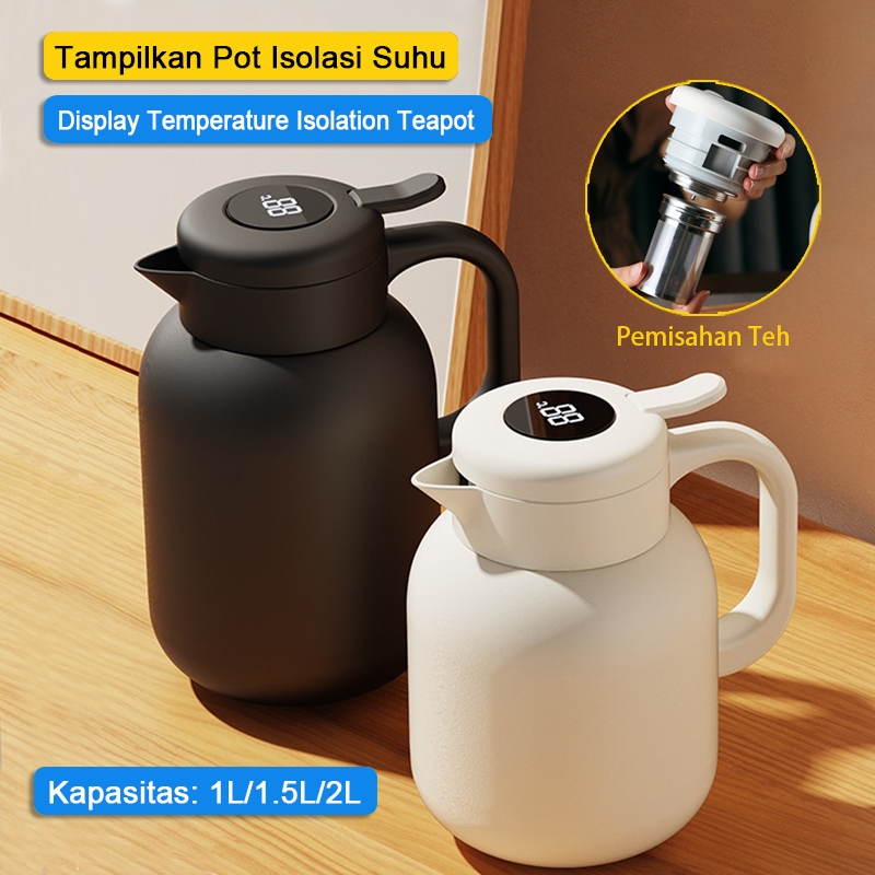 Jual Termos Teko Temperature Digital Milk Jug Water Coffee Pot Thermos ...