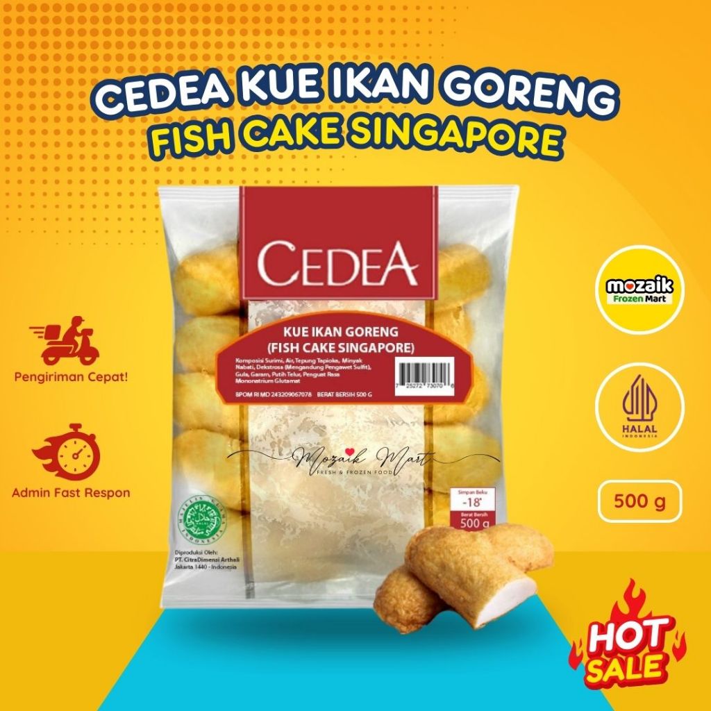 Jual Cedea Fish Cake Frozen Mart Frozen Food Palembang 500gr | Shopee ...