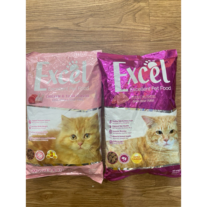 Jual EXCEL MOTHER & KITTEN CHICKEN & TUNA FLAVOR EXCEL TUNA FLAVOR 500g ...