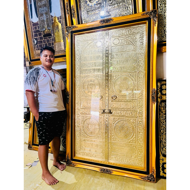 Jual Kaligrafi pintu kabah asli timbul 2 x1,2meter / pajangan dinding ...