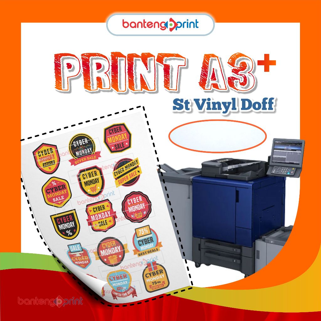 Jual STIKER VINYL DOFF | Print A3+ stiker vinyl Murah | Stiker Label ...