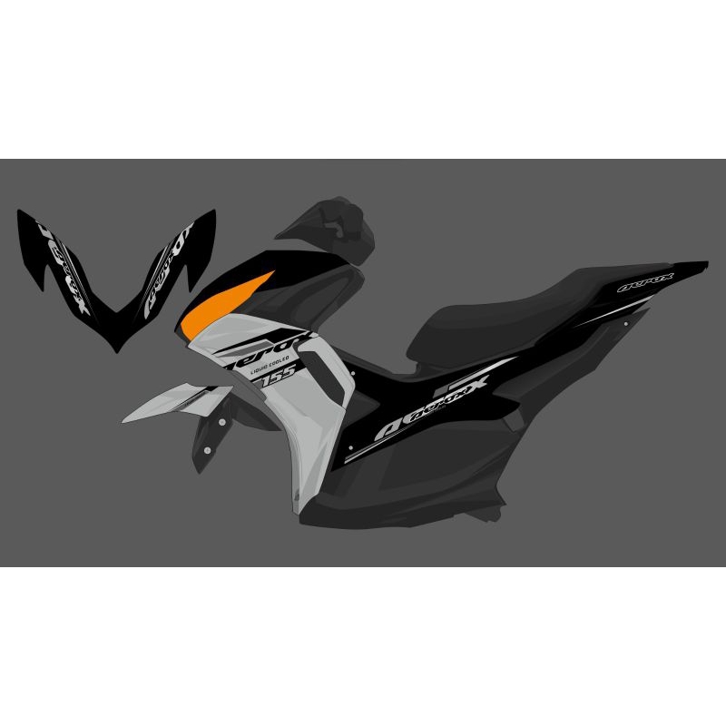 Jual STRIPING STICKER TRANSPARAN ALL NEW AEROX CUSTOM DESIGN ALA-ALA ...