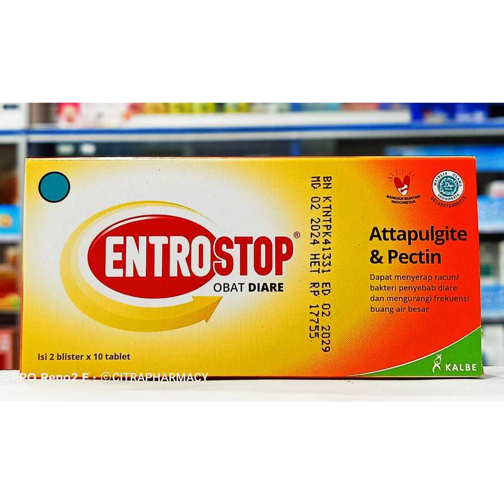 Jual Entrostop 𝟏 𝐊𝐎𝐓𝐀𝐊 𝐈𝐒𝐈 𝟐𝟎 𝐓𝐀𝐁𝐋𝐄𝐓 - Mengatasi Diare | Shopee Indonesia