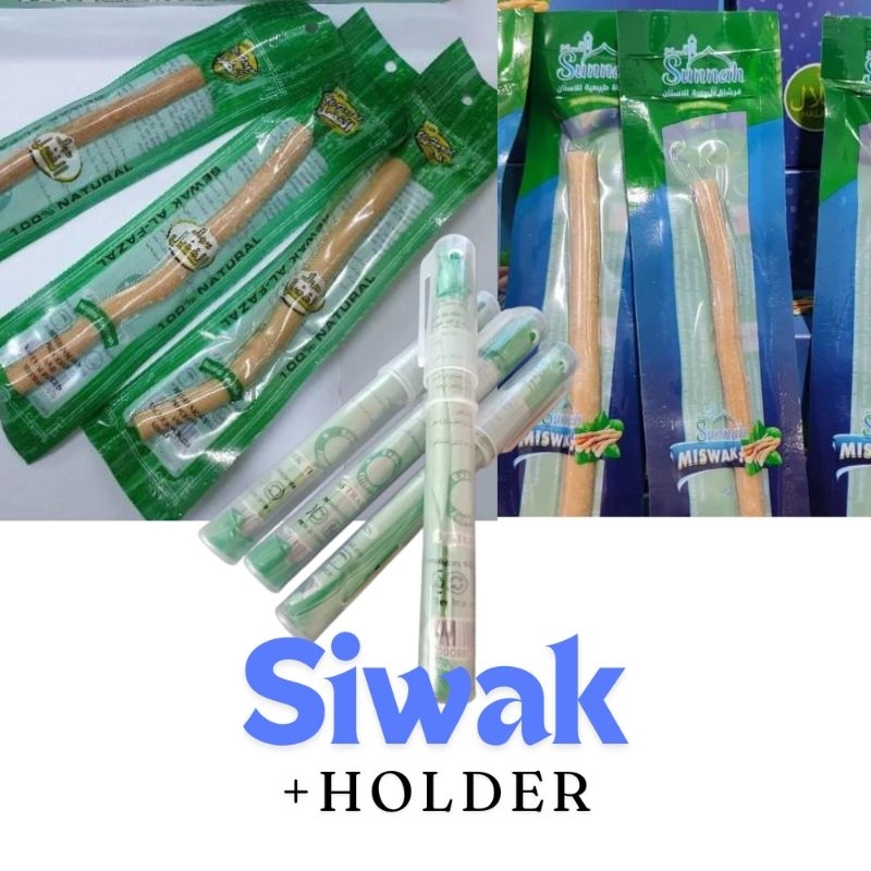 Jual Kayu Siwak Miswak merk random | Holder Siwak | Siwak Basah dan ...