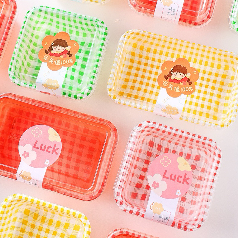 Jual 10 PCS KOREAN DESSERT BOX, bento cake box, kotak kue milkbun ...