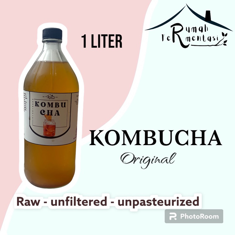 Jual Kombucha Original 1000ml | by Rumah Fermentasi | Shopee Indonesia