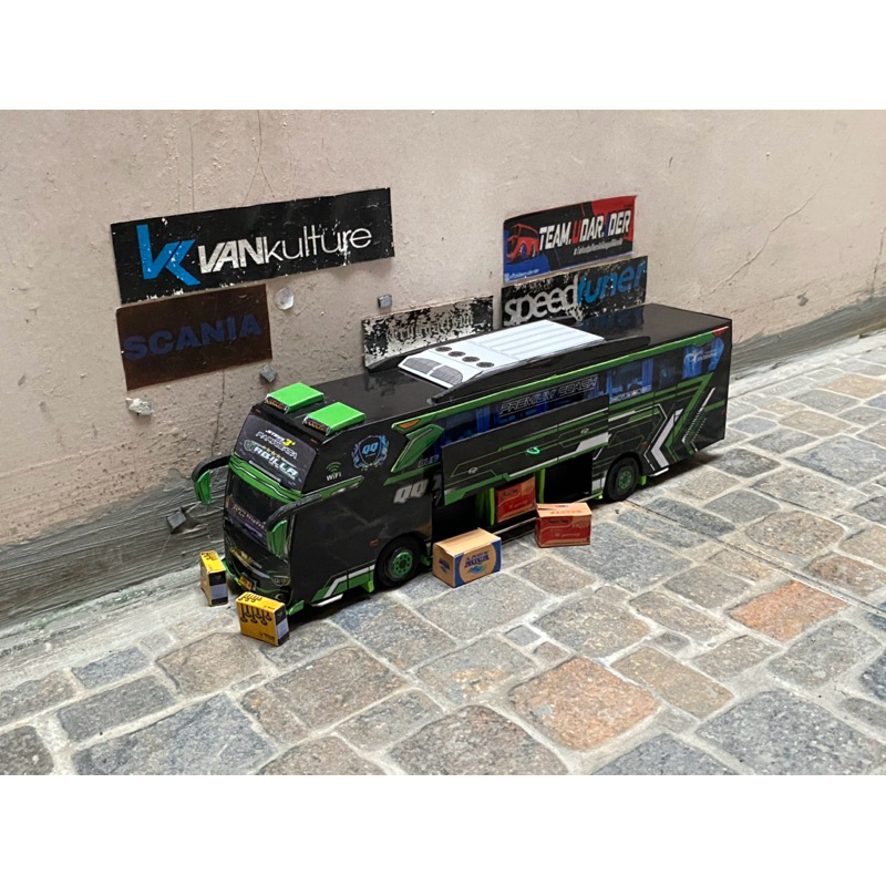 Jual PAPERCRAFT BUS QQ TRANS NABILLA BUKAAN BAGASI Miniatur | Shopee ...