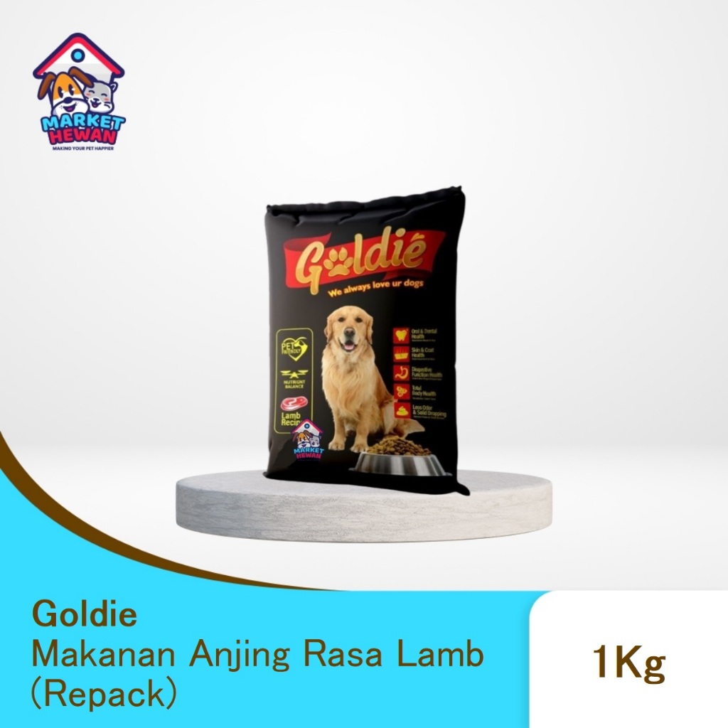 Jual Goldie Makanan Anjing Beef & Lamb 1 Kg | Shopee Indonesia