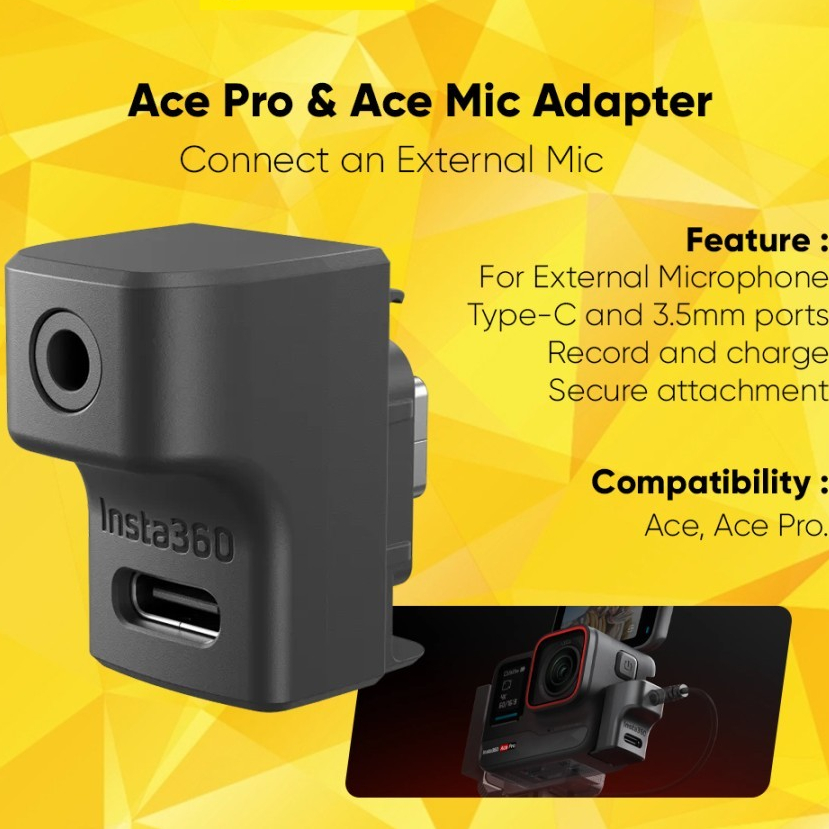 Jual Insta360 Ace Pro & Ace Mic Adapter | Shopee Indonesia