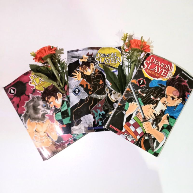 Jual Kimetsu No Yaiba Manga Volume 1, Volume 2, Volume 4, Demon Slayer ...