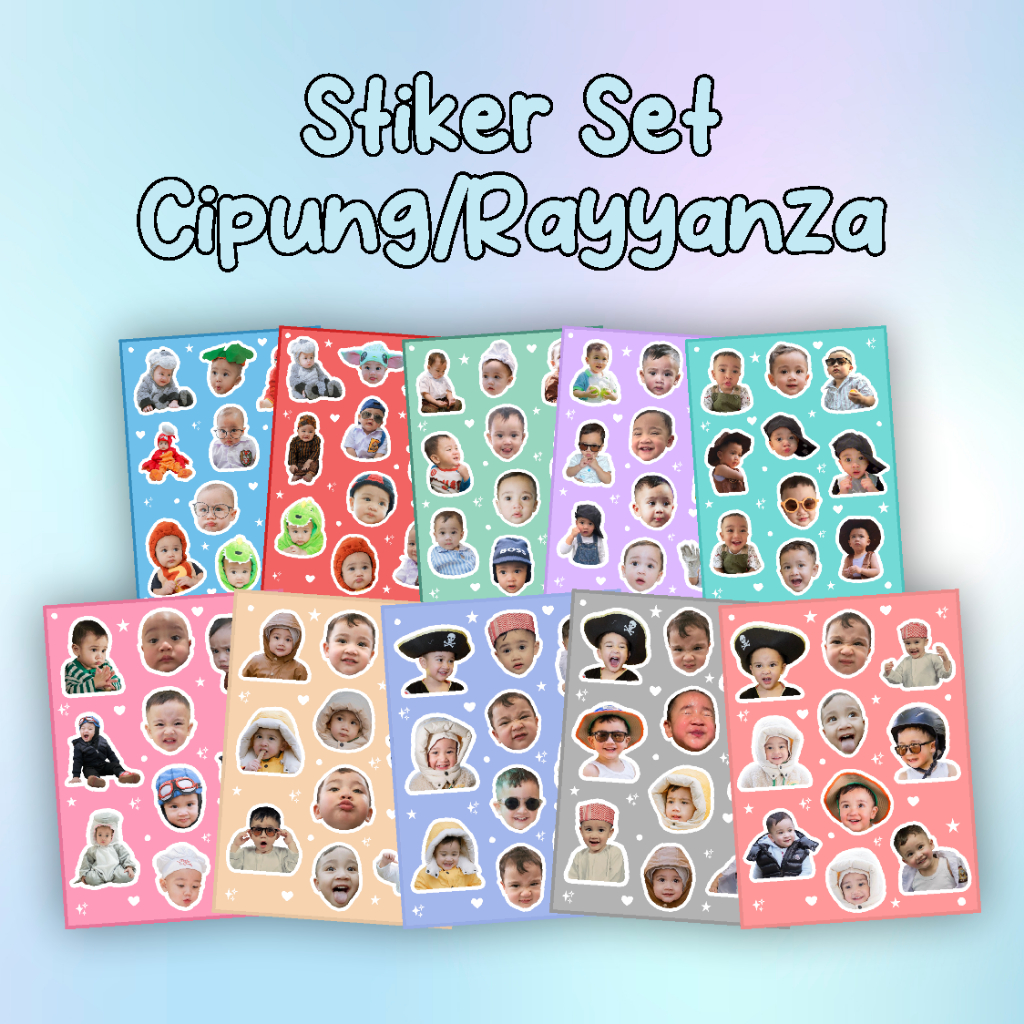 Jual Sticker/Stiker Set Cipung/Rayyanza Lucu | Shopee Indonesia