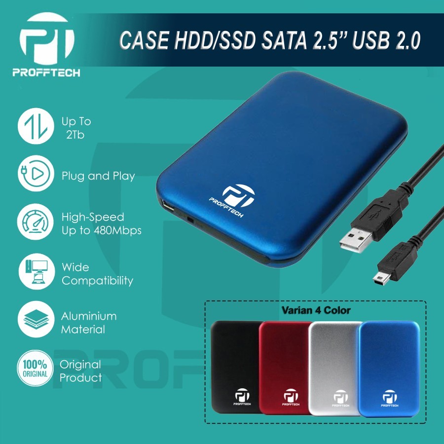 Jual casing hardisk external sata 2,5" usb 2.0 hdd enclosure sata 2.5 inch | Shopee Indonesia