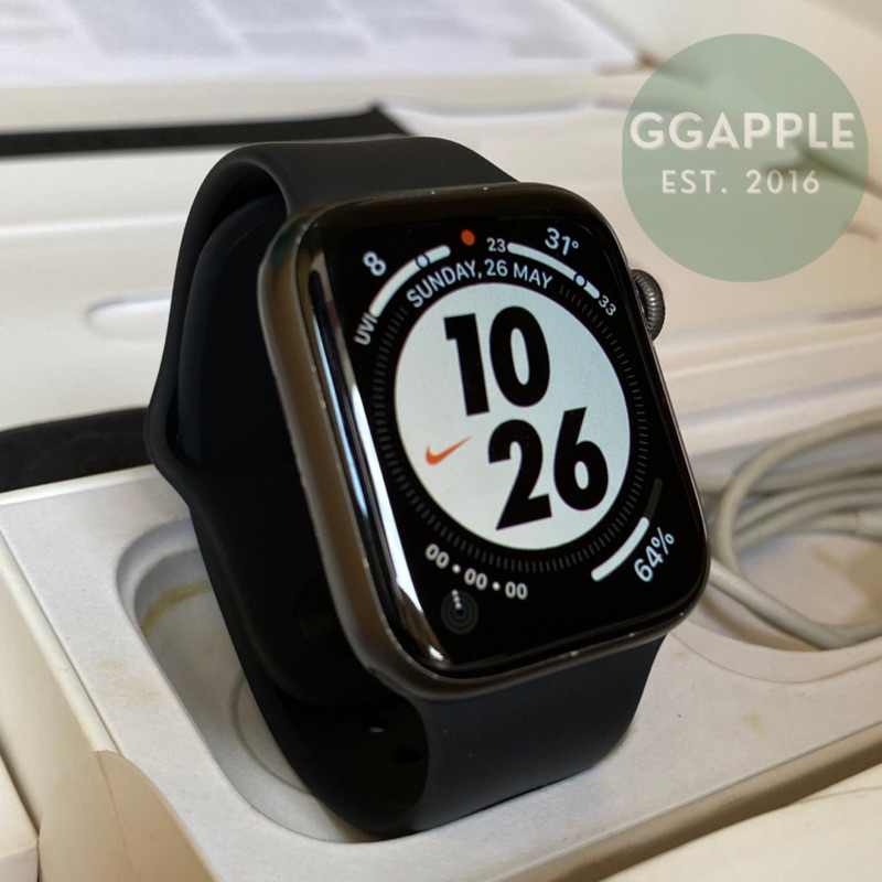 Jual iBox Apple Watch Series 4 44mm Space Gray Black Fullset Original ...