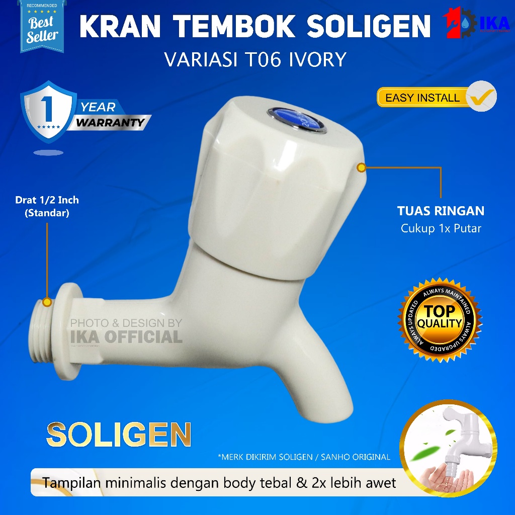 Jual Kran keran PVC TEBAL SOLIGEN / Kran pvc tebal tembok engkol ...