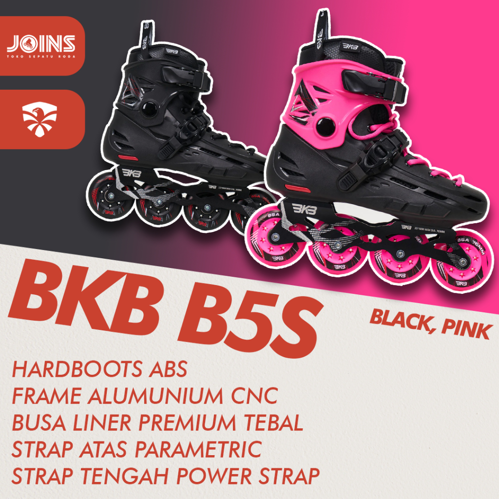 Jual SEPATU RODA MERK FLYING EAGLE B5S BLACK PINK | Shopee Indonesia