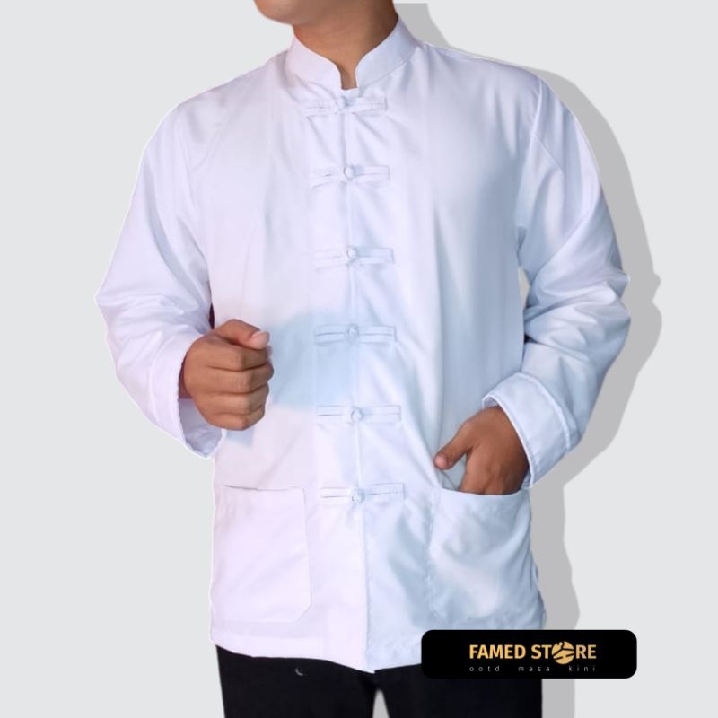 Jual Kemeja Cheongsam / Kemeja IP Man / Koko lengan panjang pria ...