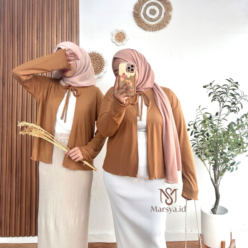Jual MARSYA Cardigan Tali Jumbo XL- XXL / Cardi Outer Bigsize / Top ...