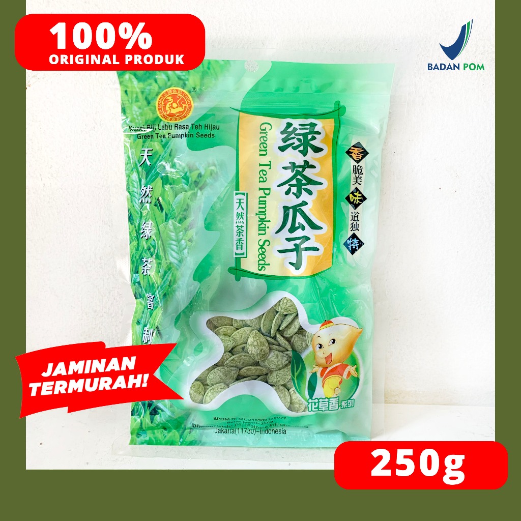 Jual KUACI /KWACI RASA TEH HIJAU / GREEN TEA BIJI LABU 250 GRAM CHEN ...