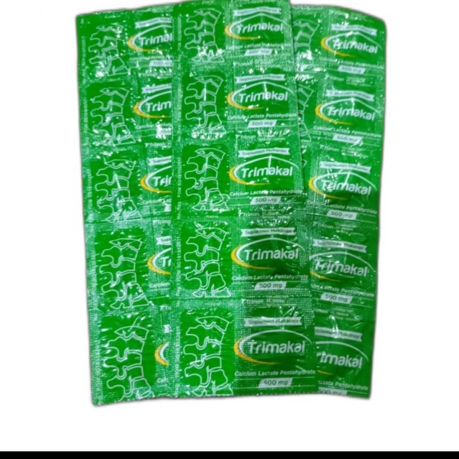 Jual TRIMAKAL TABLET / 1STRIP / Nutrisi Tulang | Shopee Indonesia
