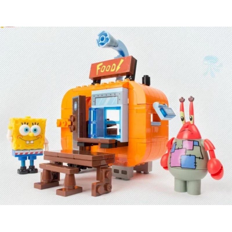 Jual SpongeBob SquarePants Mr Crab Lego Compatible The Diner Ship ...