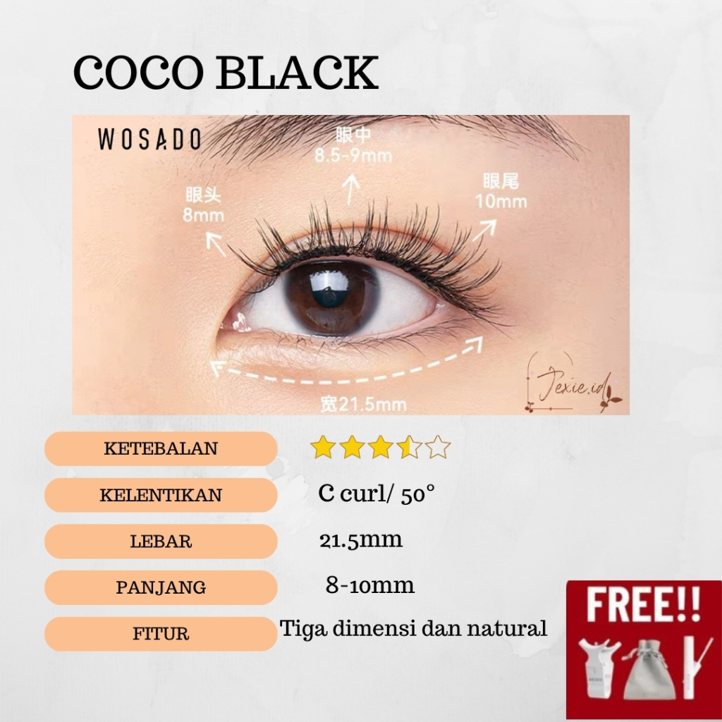 Jual [READY]WOSADO MAGNETIC EYELASH ORIGINAL FREE PENJEPIT, POUCH & EYELASH FIXER | Shopee Indonesia