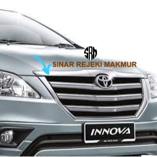 Jual GARNIS GRILLE HOOD MOULDING LIST KAP MESIN CHROME INNOVA 2011 2012 ...