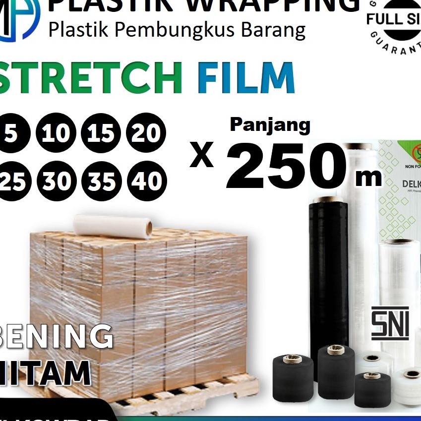 Jual Dijamin Ori Plastik Wrapping Barang Stretch Film Panjang 25 meter ...