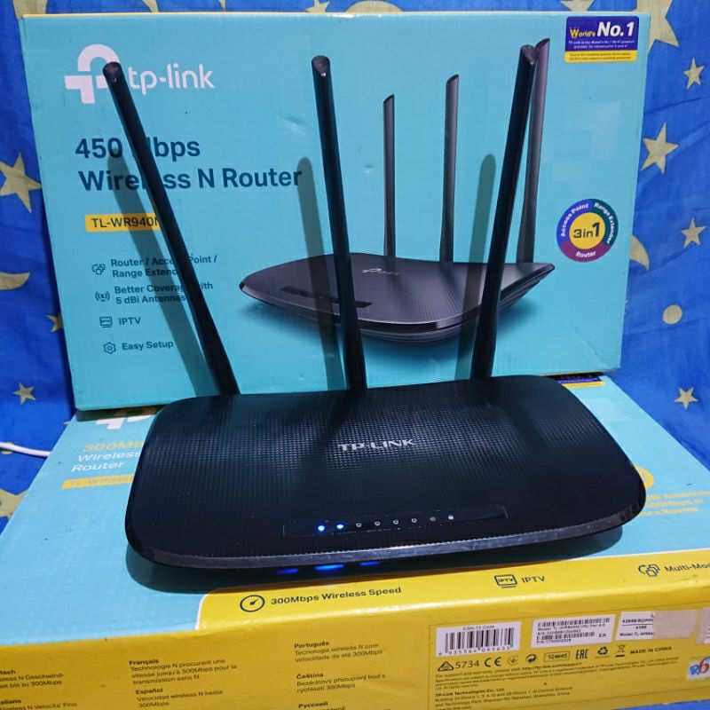 Jual TP-LINK TL-WR940N ROUTER Wi-Fi Antena Tiga 450Mbps Wirelles N ...