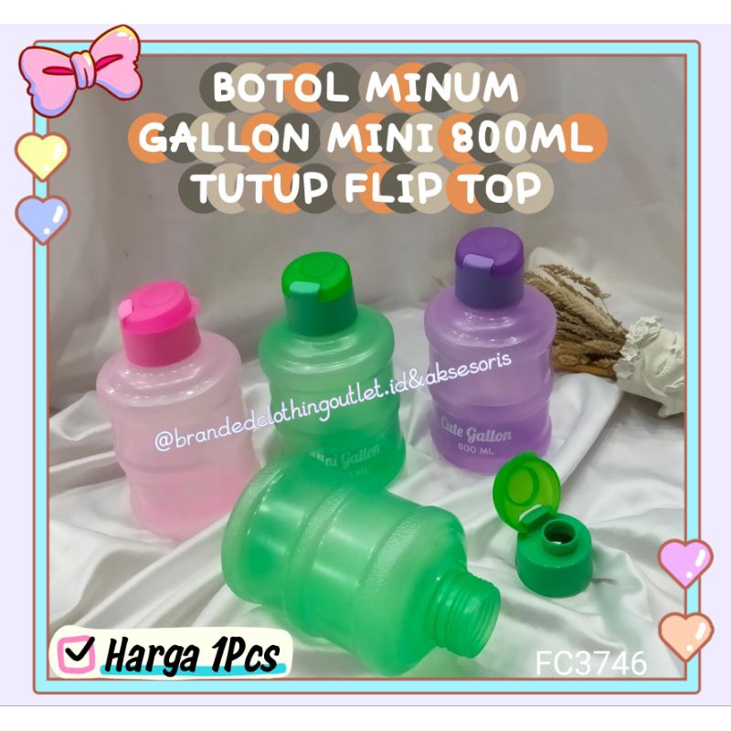 Jual BOTOL MINUM GALON MINI 800ML / BOTOL MINUM UNIK / SOUVENIR BOTOL ...