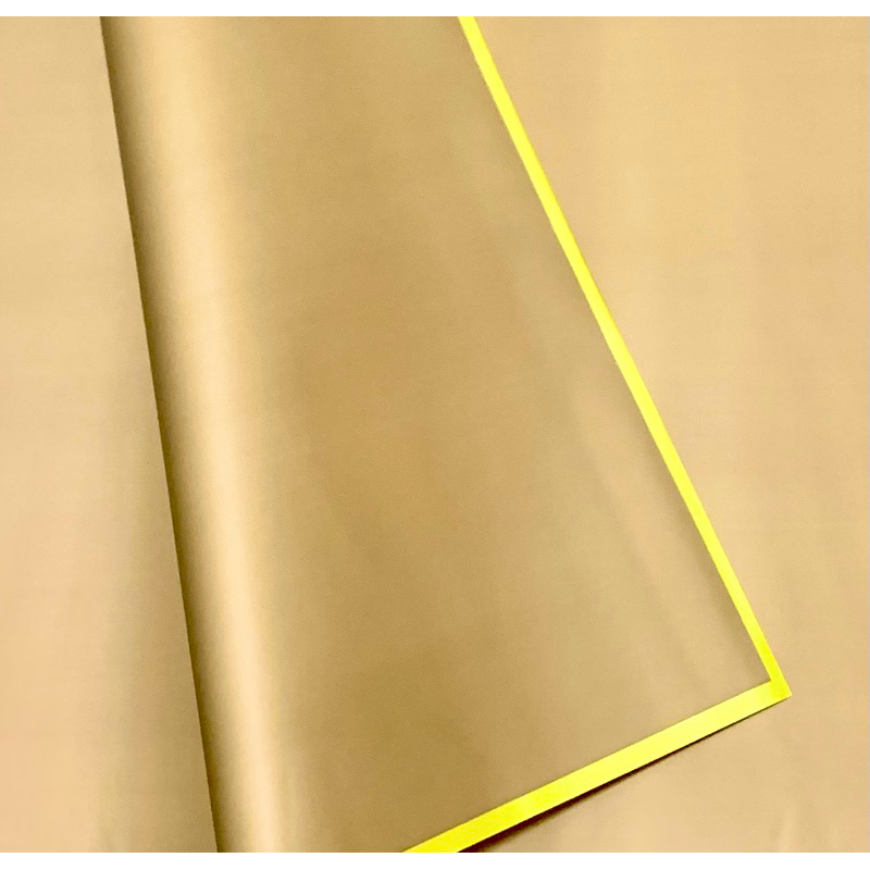 Jual Kertas Buket Cello Solid Colour Gold Line | Shopee Indonesia