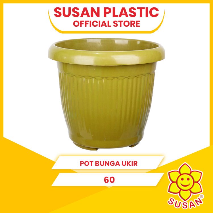 Jual Pot Bunga Ukir 60 cm / Pot Bunga Plastik / Pot Tanaman / Pot Bunga ...