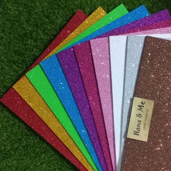 Jual Eva Foam Busa Spon Glitter Gliter (per set) | Shopee Indonesia