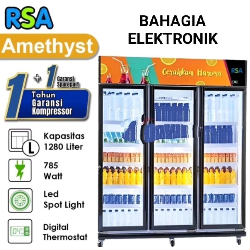 Jual RSA AMETHYST SHOWCASE 3 PINTU 15 RAK | Garansi Resmi | Shopee ...