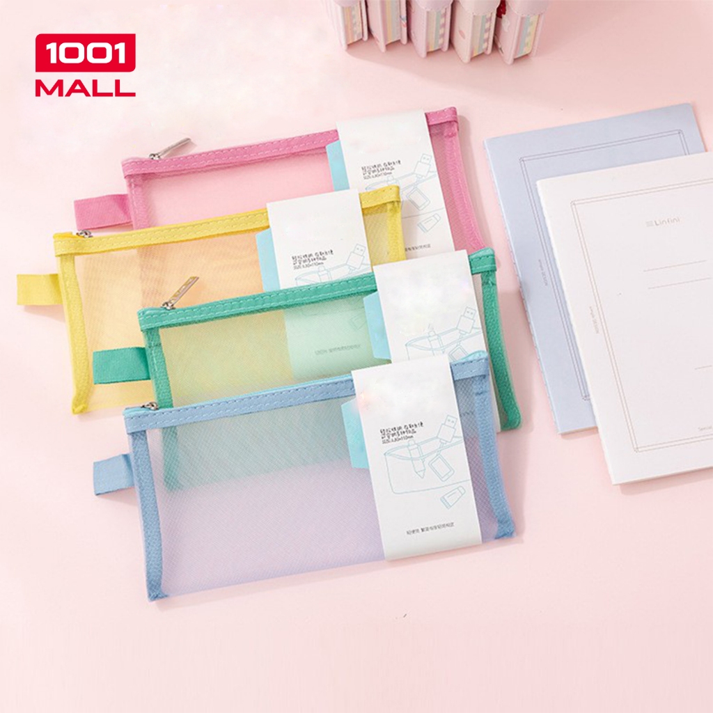 Jual Pouch Jaring Warna Persegi Pouch Jaring Kosmetik Tas Jaring Make ...