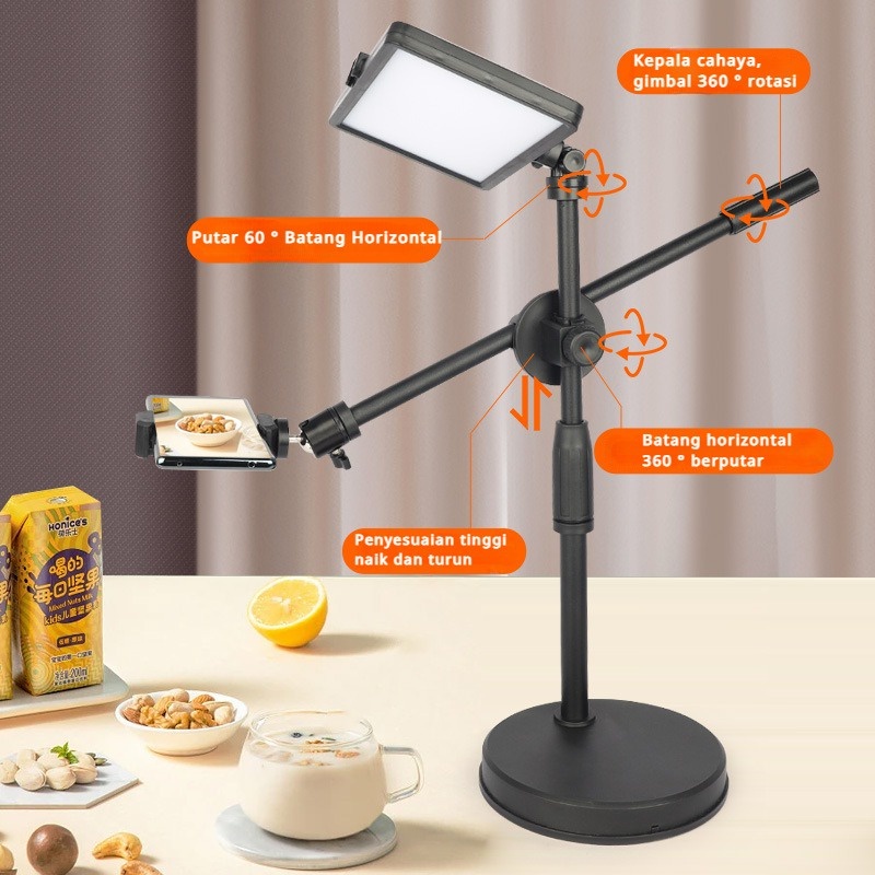 Jual KV Overhead Phone Stand + Led Lampu Stand Holder Phone Holder ...
