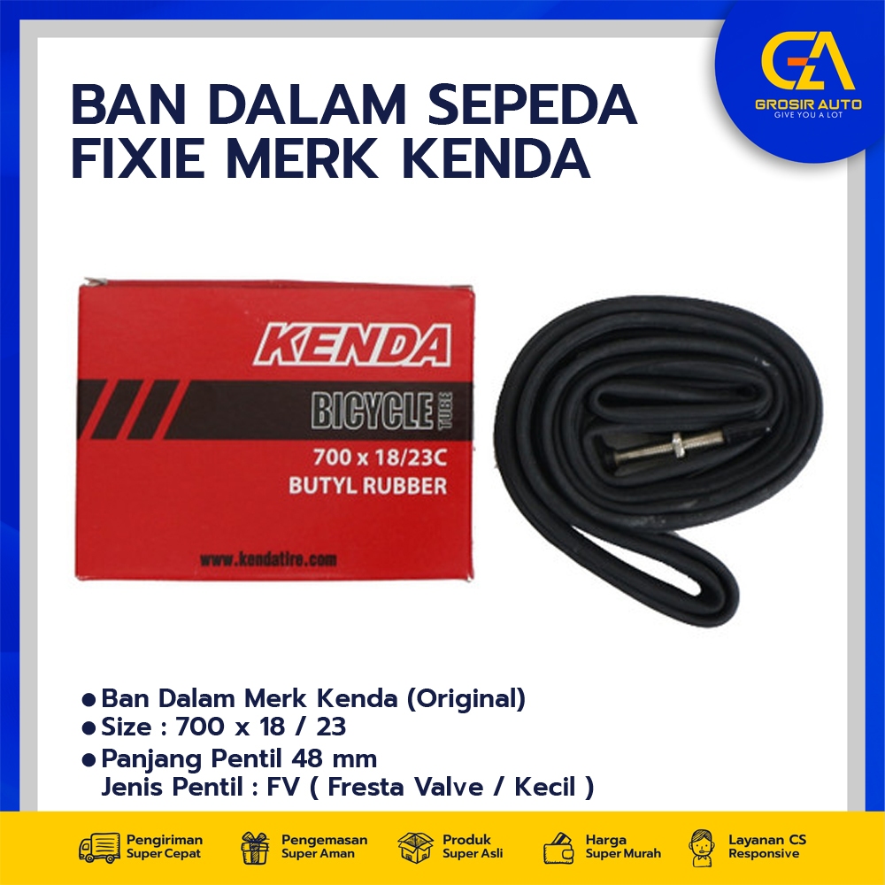 Jual Ban Dalam Sepeda Kenda 700 x 18/23c FV 48mm Ban Dalem Fixie Roadbike | Shopee Indonesia