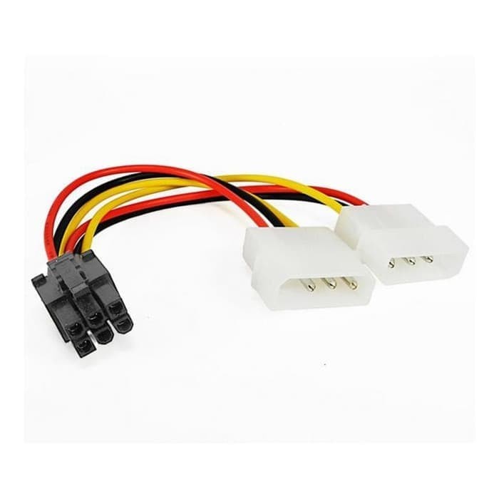 Jual Kabel power 6 pin to VGA PCI-e (4 Pin M Molex to 6 Pin F 14 cm ...