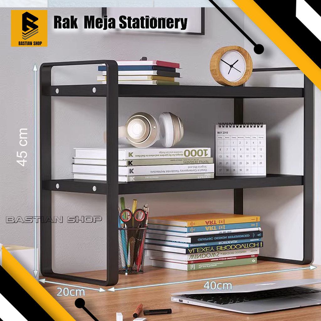 Jual Rak Buku Rak Meja Stasionery Rak Serbaguna Desktop rak susun BAHAN ...
