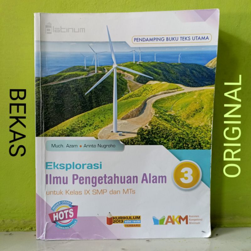 Jual Buku Eksplorasi Ilmu Pengetahuan Alam IPA kelas 9 IX 3 III SMP Platinum Tiga Serangkai ...