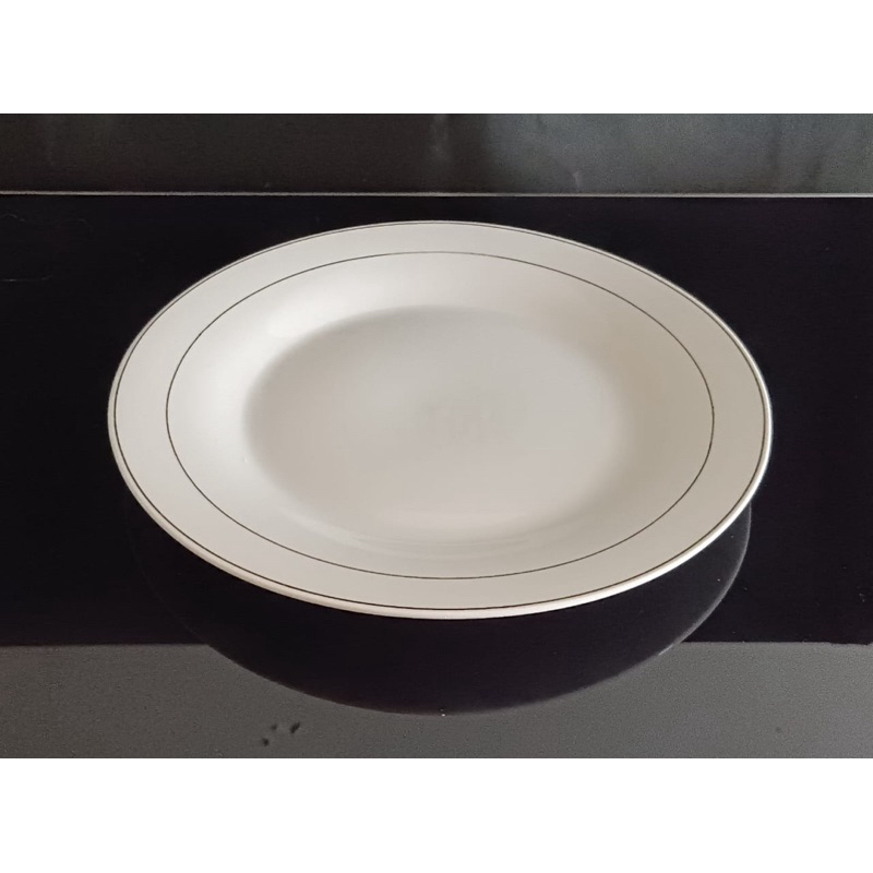 Jual Piring ceper bosara 10,5 putih polos keramik batu cantik orchid ...