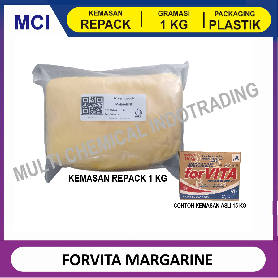 Jual FORVITA MARGARINE GOLD REPACK 1 KG / MARGARIN FORVITA | Shopee ...