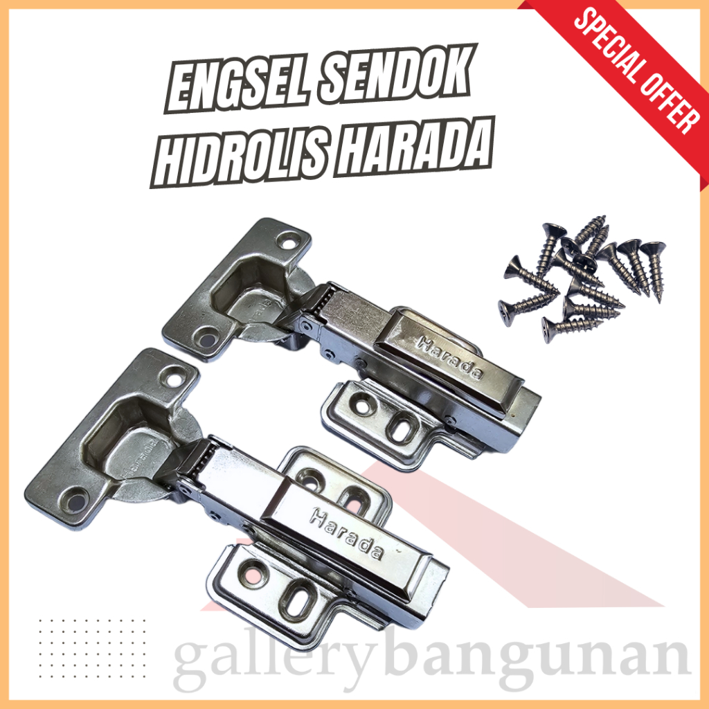 Jual Engsel Sendok Hidrolis Harada Lurus Soft Close Slow Motion ...