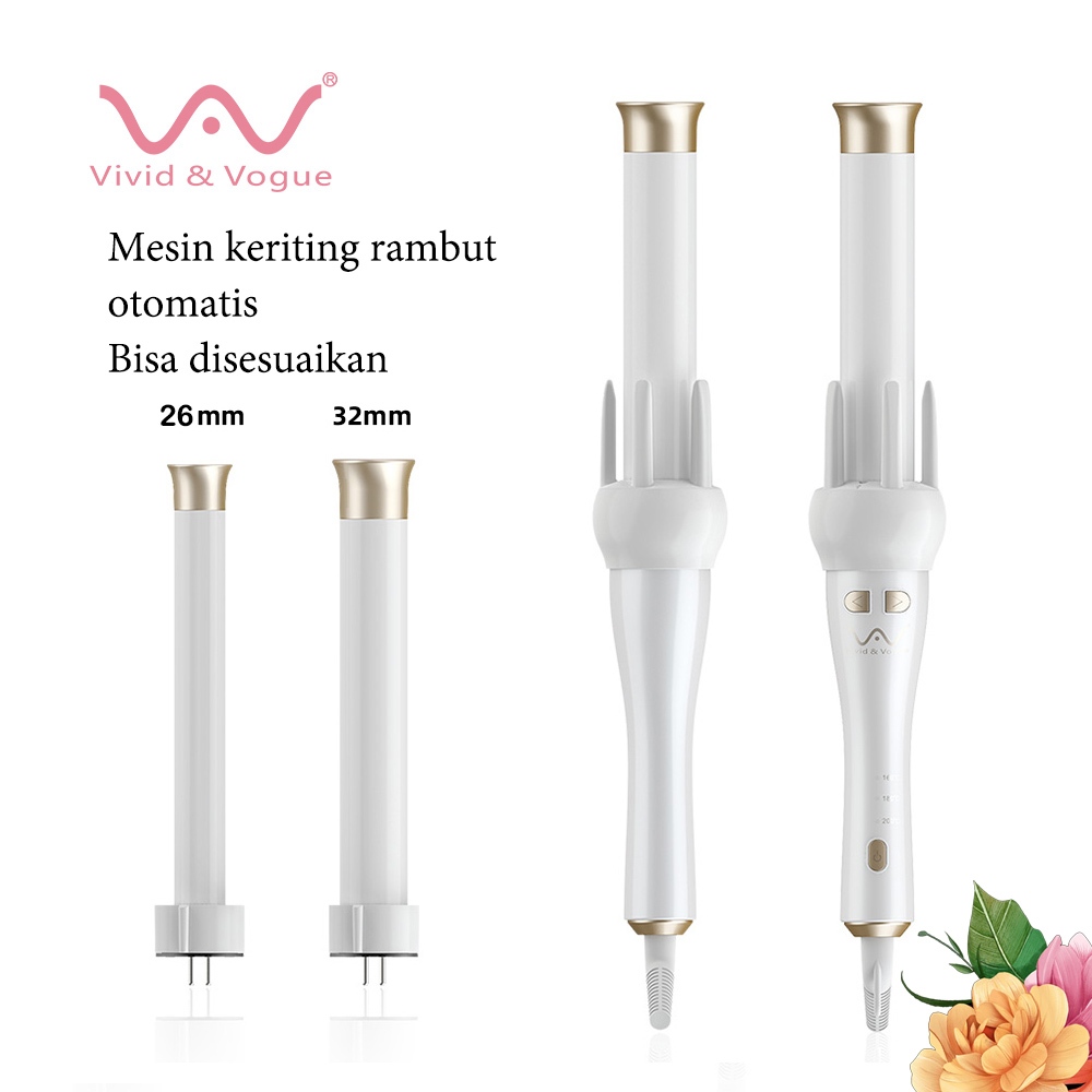 Jual VIVID VOGUE Catokan Rambut Curly Catokan Curly menukarkan 25-32mm Catokan Curly Otomatis ...