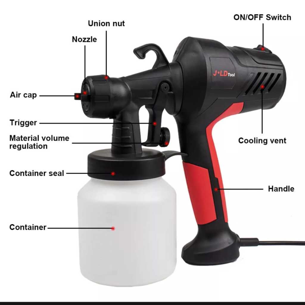 Jual Semprotan cat listrik JLD J1820 spray gun listrik jld semprotan ...