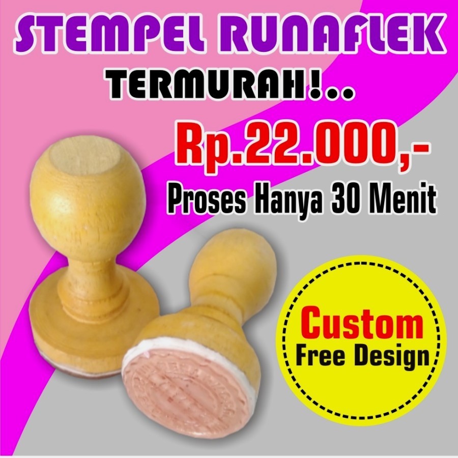 Jual Stempel Manual Karet Runaflek Nilo | Shopee Indonesia