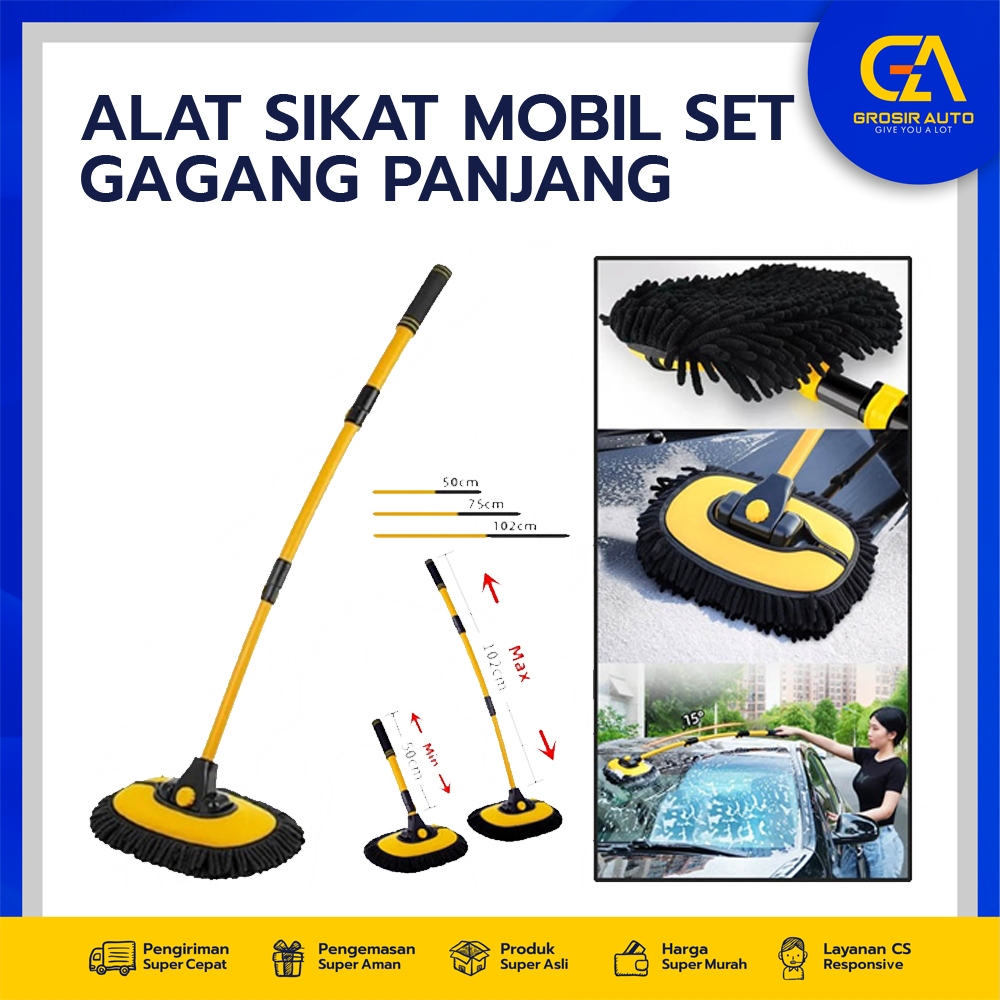 Jual Alat Sikat Mobil Body Atap Mobil Gagang Panjang Teleskopik ...